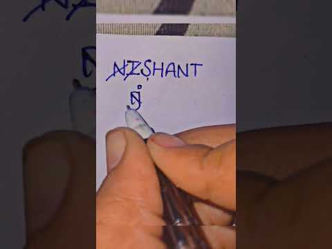 writing Nishant name. Comment your name.#logo #logodesign #name #namelogodesign #design #shorts