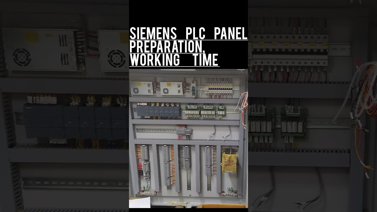 siemens plc & panel preparation