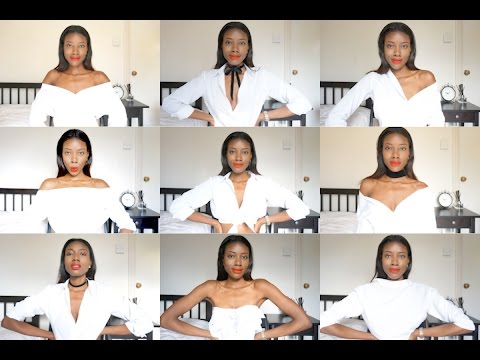 9 Easy Ways to Style A White Shirt | How To Wear A White Shirt, Outfit Ideas