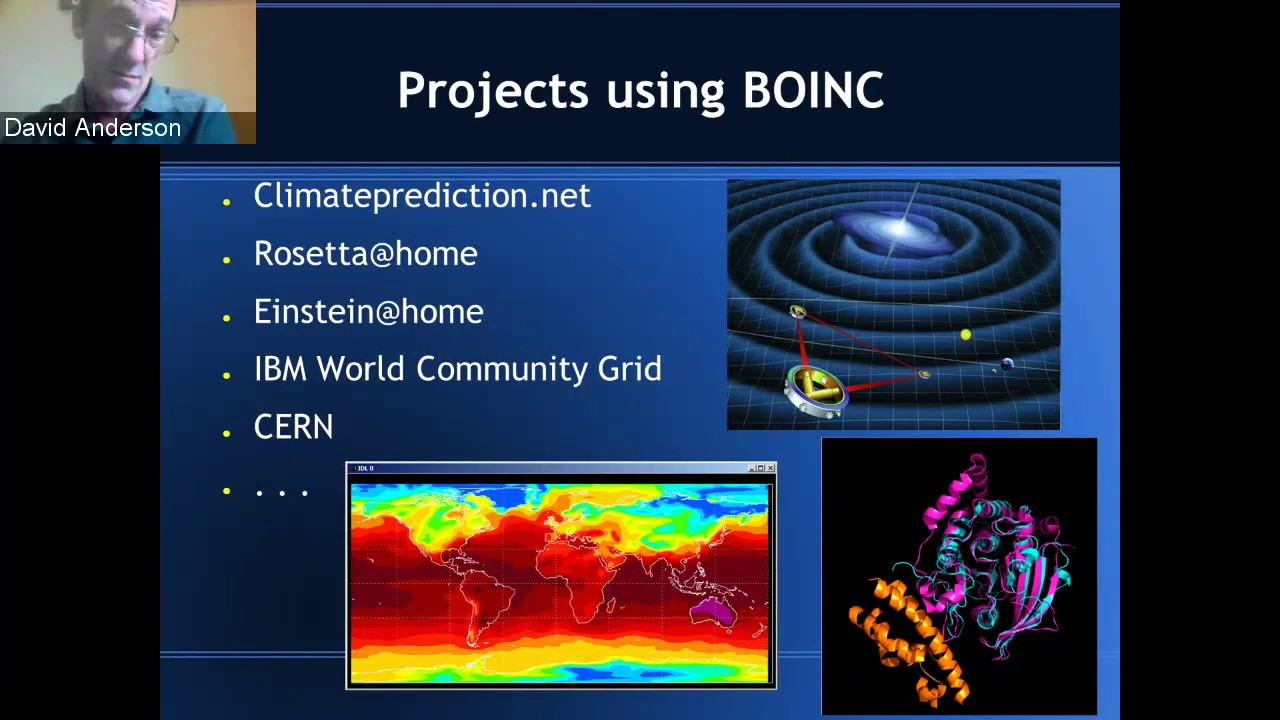Webinar: BOINC - Volunteer Computing for Science Gateways