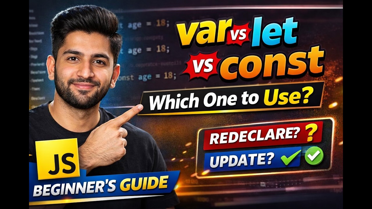 Stop Using var! Learn let and const in JavaScript