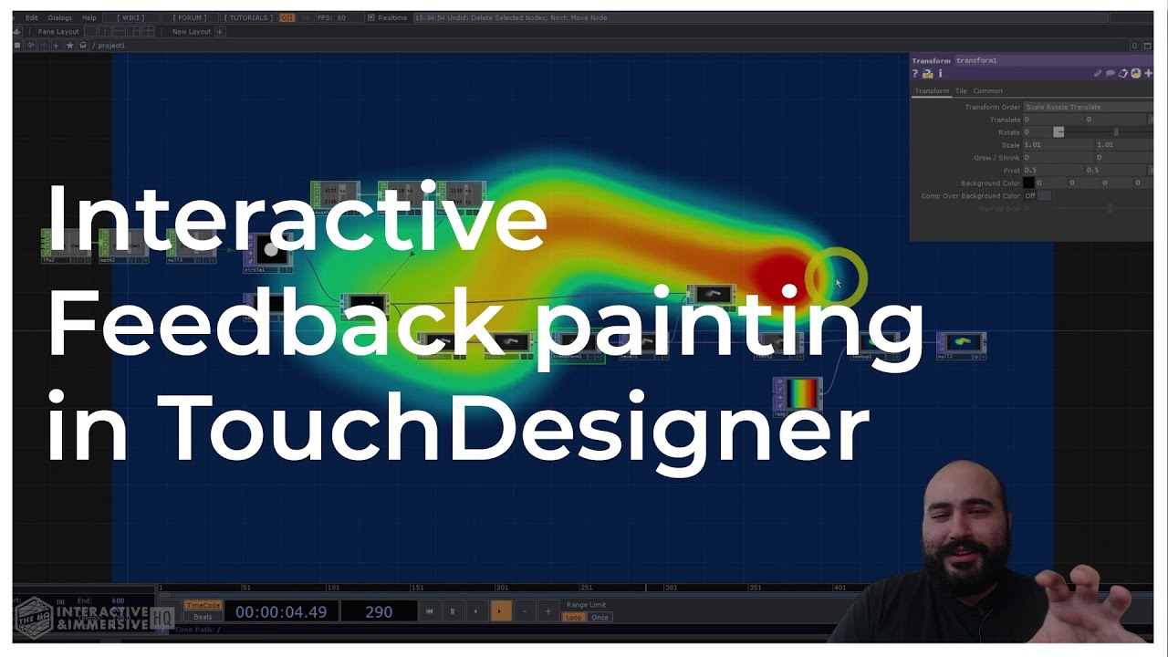 Interactive Feedback Painting in TouchDesigner - TouchDesigner Tutorial 065