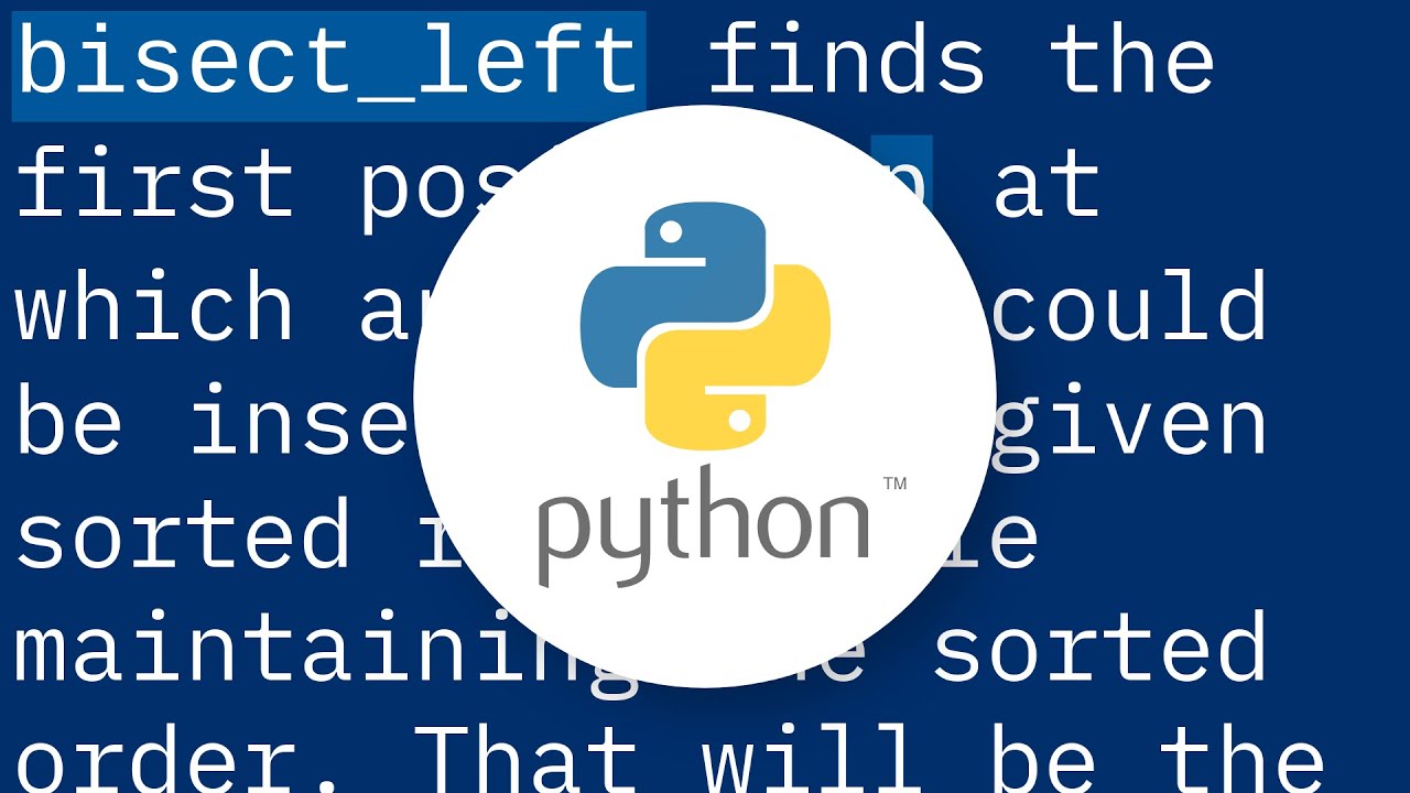 Binary search (bisection) in Python
