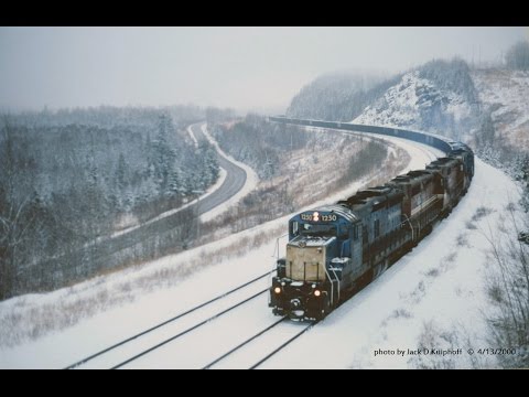 Rare SD28's NSM #1230 #1235 #1234 #1233, Silver Bay, MN 4/13/2000