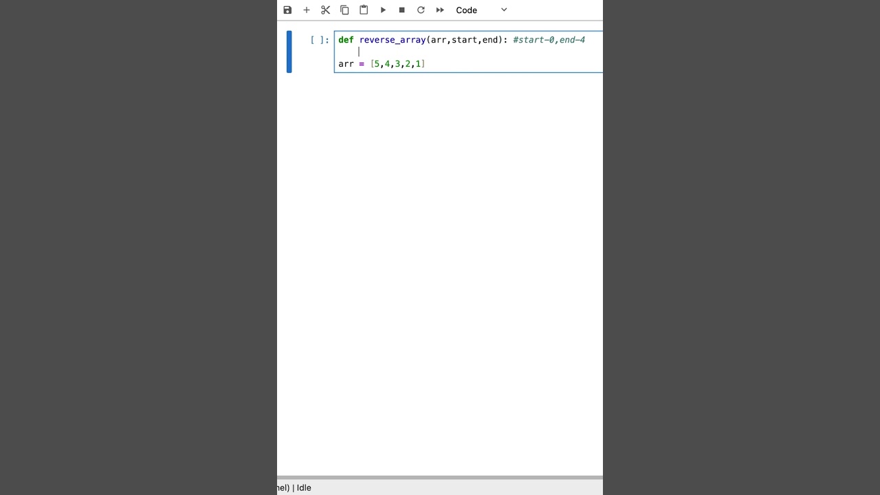 How to reverse an array using Recursion | Python tricks #pythonlearning