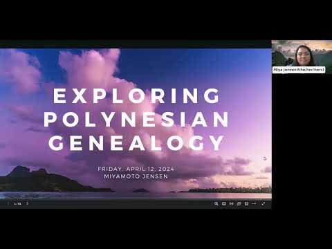 Exploring Polynesian Genealogy with Miya Jensen