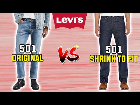 Levi's Original VS Shrink To Fit Explained in 20 Seconds! 🤯 (501 VS 501 STF)