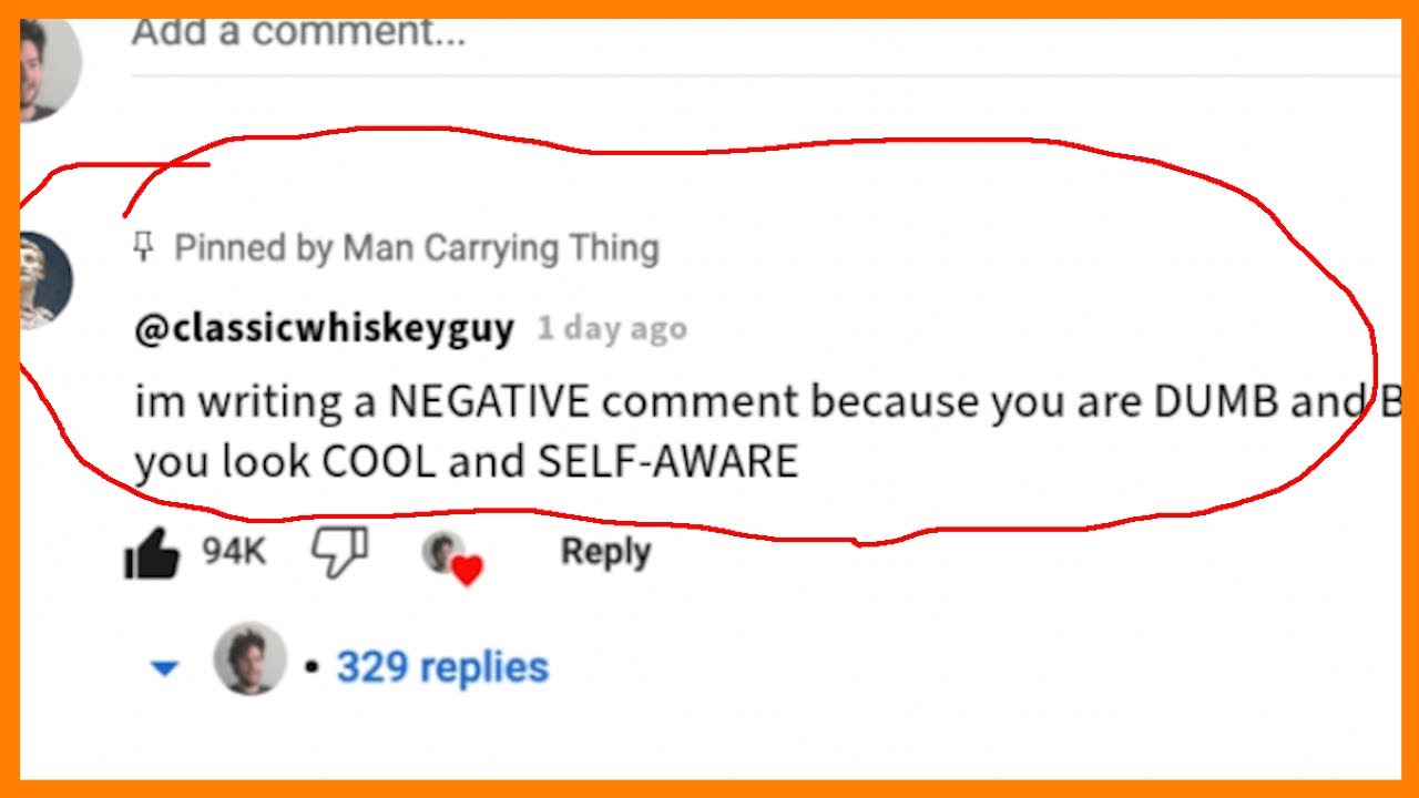 the 5 types of pinned comments