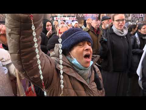 Pro-Life vs Pro-Choice Protest in New York City