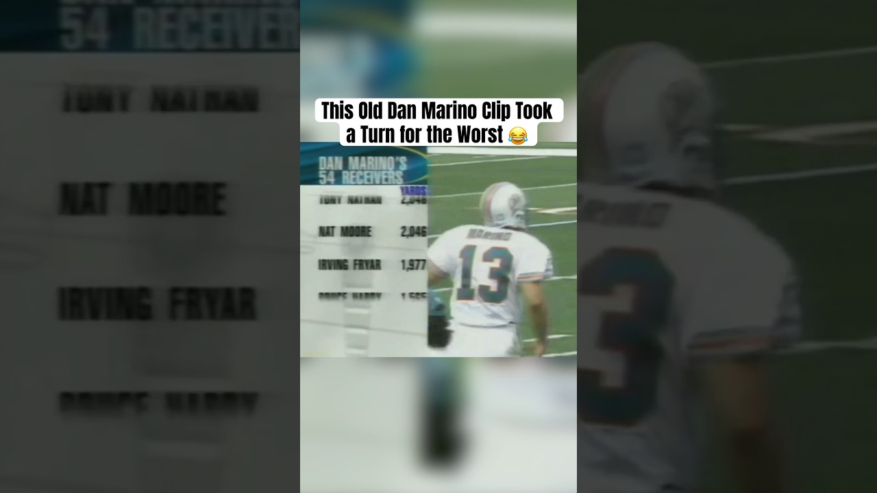 Dan Marino Breaks The Record, But the Announcer Steals the Spotlight 😂