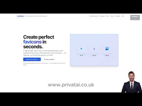 IcoGen Instant Favicon Generator Online Free, No Login, Open Source, No Log In