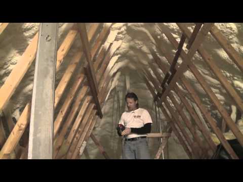 SPRAY FOAM INSULATION DUCTWORK | How to Insulate an Attic