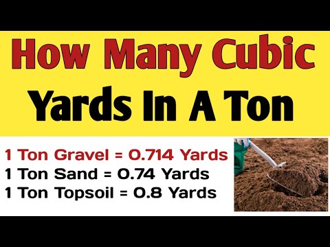 How many yards in a ton | How many cubic yards in a ton of gravel, sand, dirt and topsoil