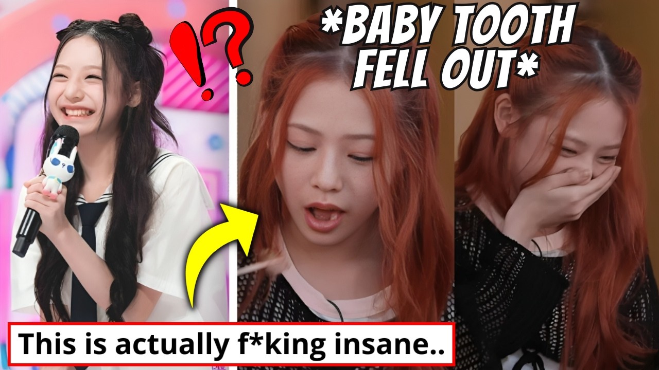 UNIS Seowon 13 years old Idols loses her baby teeth that fell out during filming