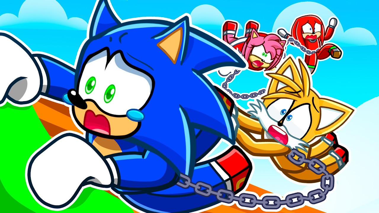 Chained Together With SONIC, TAILS, AMY, & KNUCKLES...