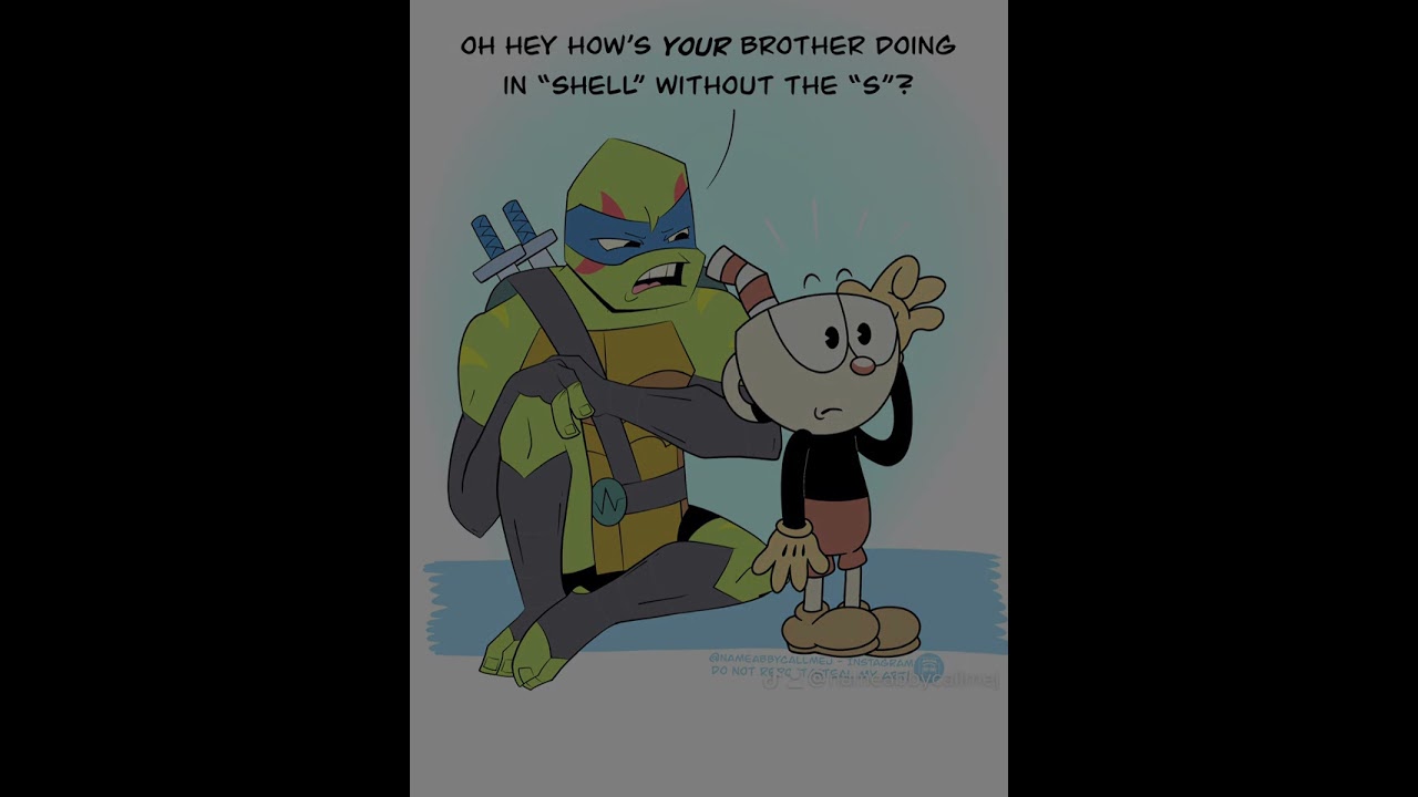 Some brothers #riseofthetmnt #rottmnt #saverottmnt #tmntleo #thecupheadshow #cuphead #fanart