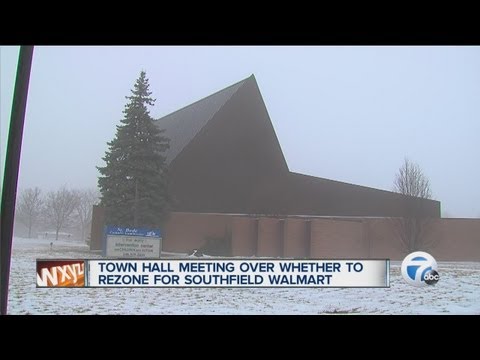 Town hall meeting over whether to rezone for Walmart build