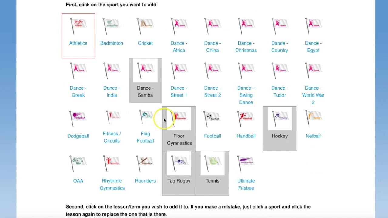 How to get Primary PE lesson plans quickly.  TLG PE Teacher Site - Sign up process