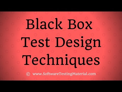 Black Box Test Design Techniques | Software Testing