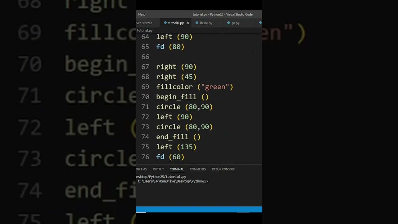 ROSE drawing using Python turtle #Shorts