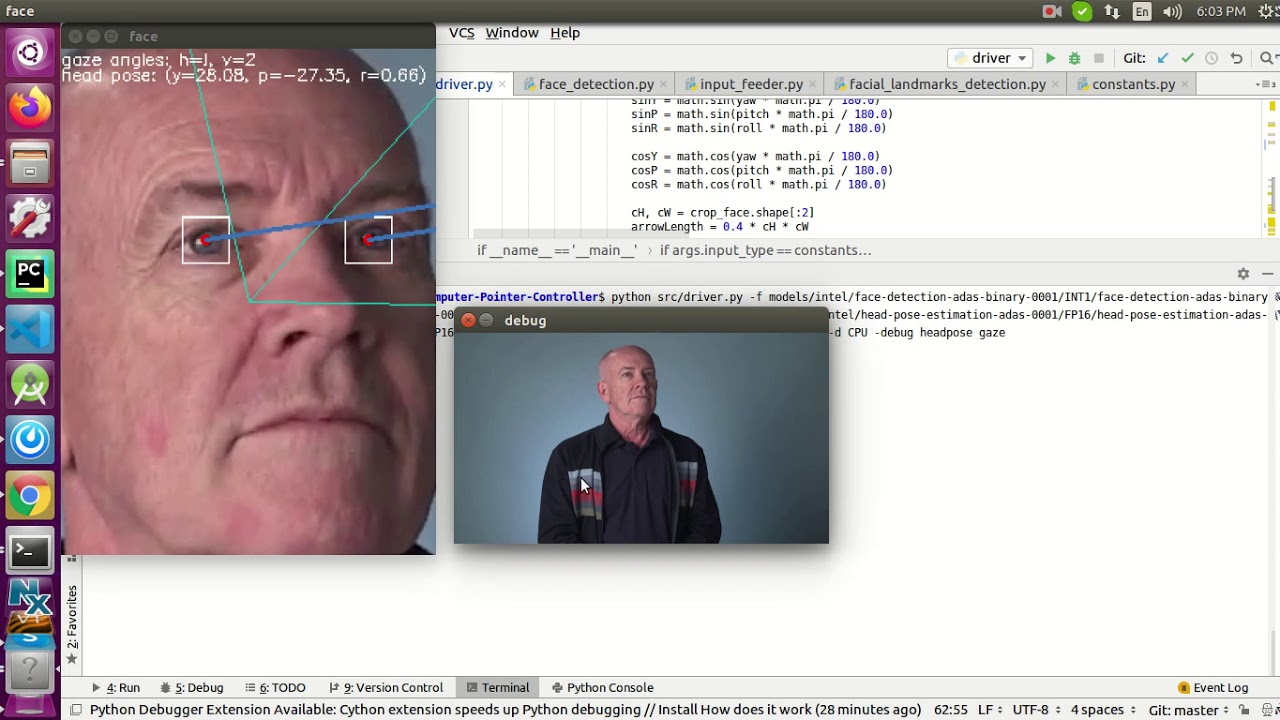Computer Pointer Controller | Intel Edge AI