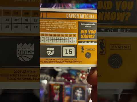 DAVION MITCHELL 2012-22 CLASSIC ROOKIE BASKETBALL CARD ๐ฒโ๏ธ๐ช๐ฅ๐ฏ