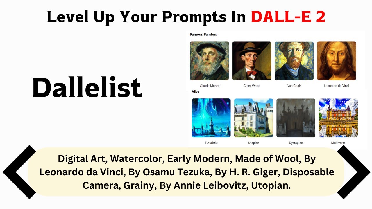 Level Up Your Prompts with Dallelist & DALL-E 2 | Dallelist Demo