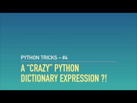 A Crazy Python Dictionary Expression ?! – Tech mastery