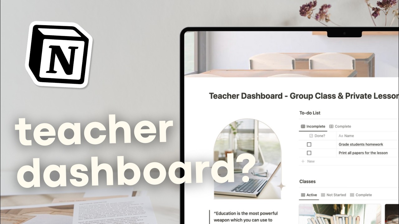Revolutionize Your Teaching with Notion? | BEST Teacher Dashboard Notion Template