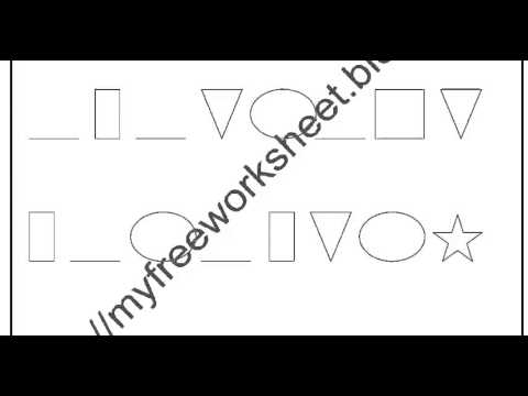 FREE KINDERGARTEN PATTERN PRINTABLE WORKSHEET
