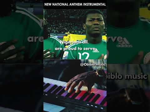 New National Anthem official instrumental for events (Nigeria we hail thee with lyrics)|Obiblo music