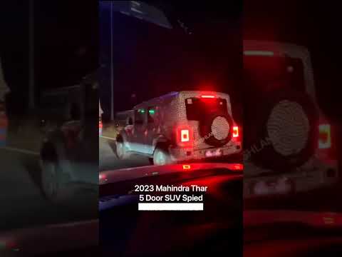 2023 Mahindra Thar 5 Door SUV Spot Testing ft @RushLaneNews
