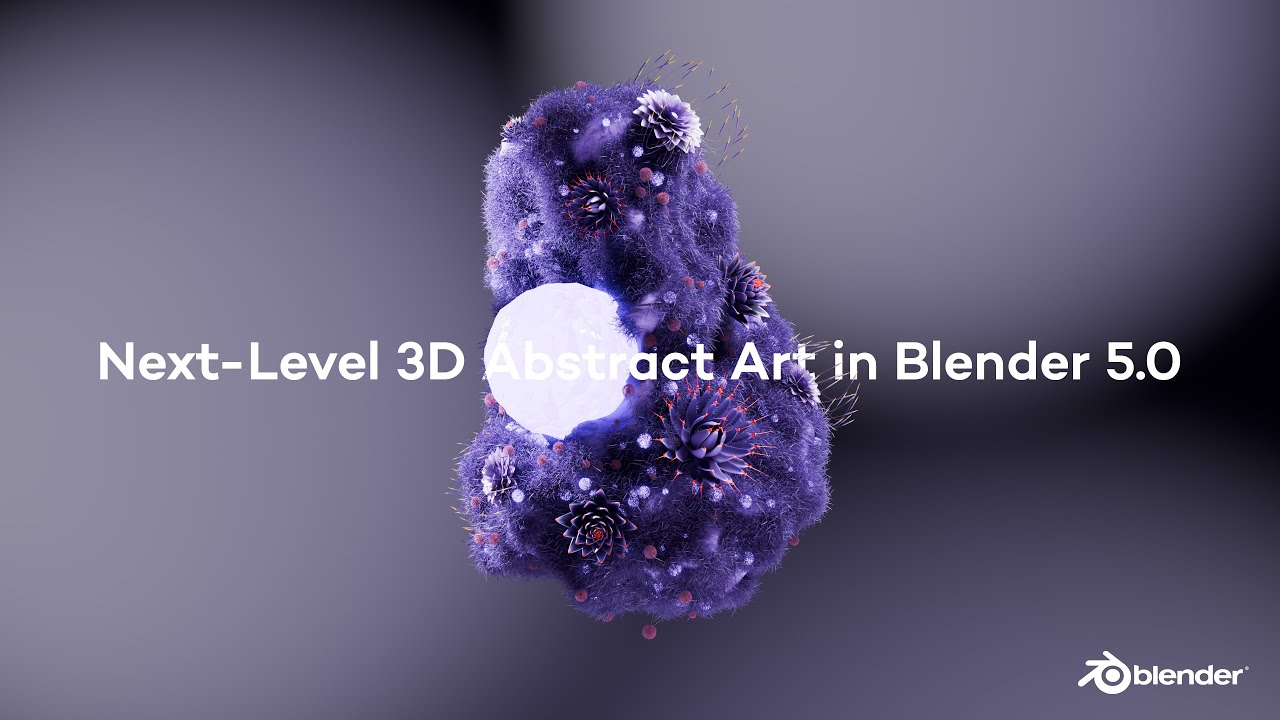 Next-Level 3D Abstract Art in Blender 5.0