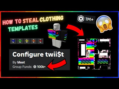 How To Steal Clothing Templates On Roblox! (10k+ Per Day!)
