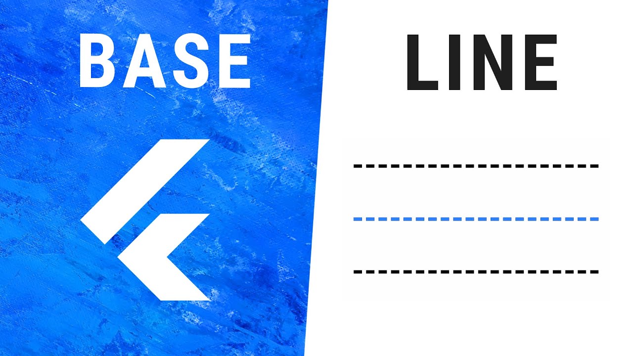 Flutter Baseline Widget