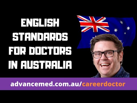 What are the English requirements for doctors in Australia?