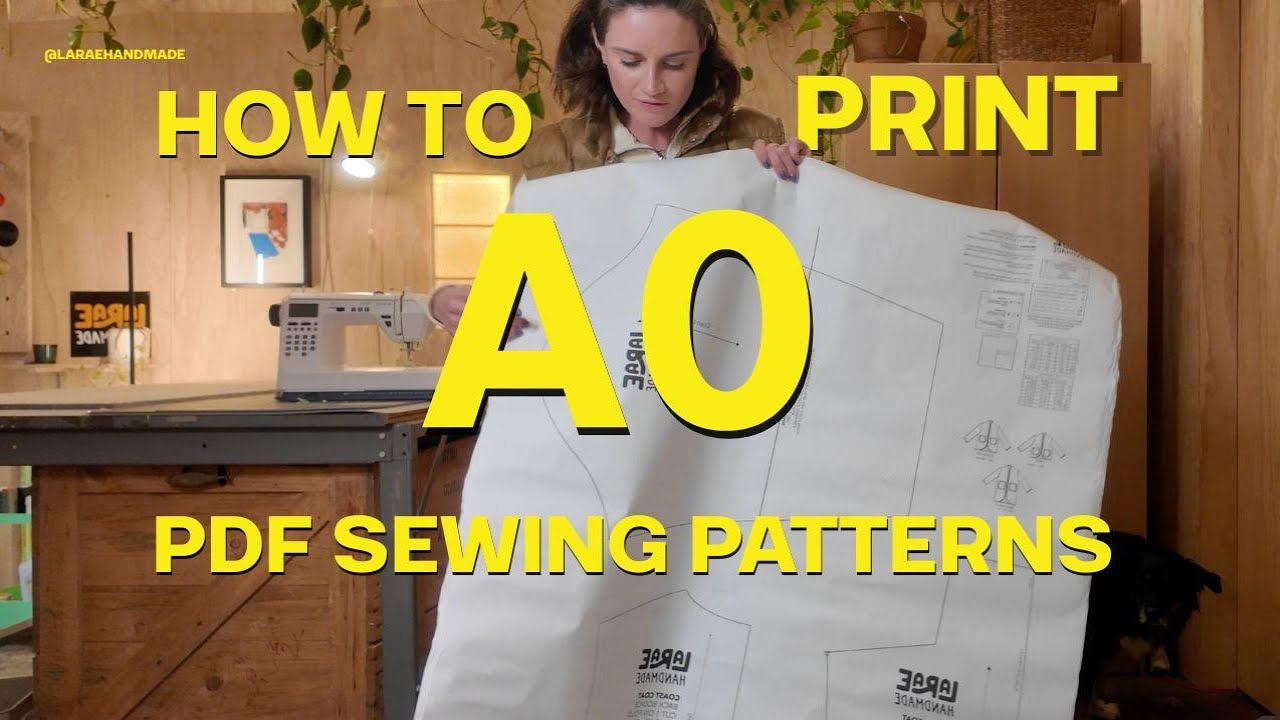 How to Prepare & Print A0 Sewing Patterns (cheapest methods!)