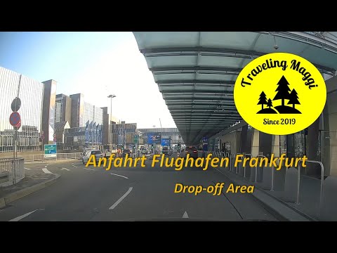 Anfahrt Autobahn A5 zum Flughafen Frankfurt - Terminal 1 Drop-off P39