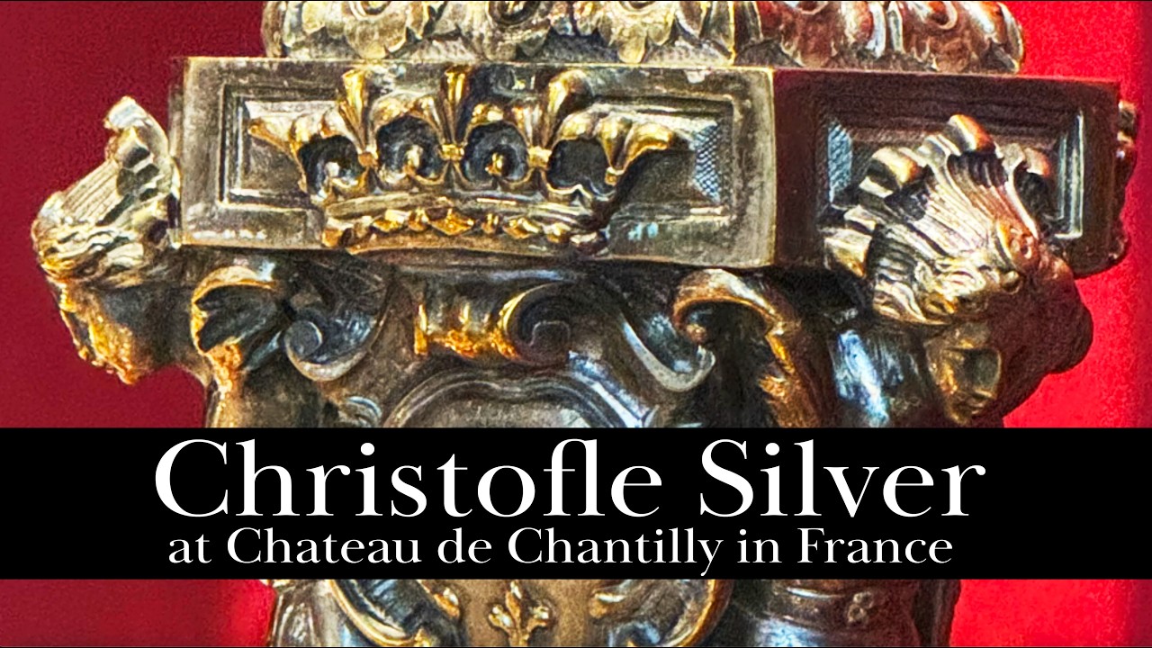 Christofle Silver and Silver Plated Hollowware and Serving Utensils at Chateau de Chantilly France