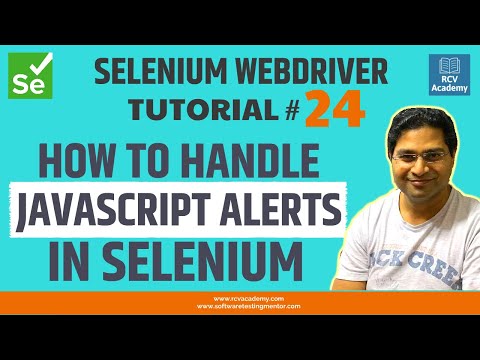 Learn Selenium WebDriver Tutorial 24 How to Handle Alert Popup in Selenium - Mind Luster