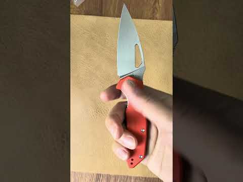 Kubey ku122W Coeus Folding 14c28n Steel Orange G10 Knife