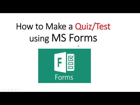How to Make a Quiz or Any Test in Microsoft Forms and Share it