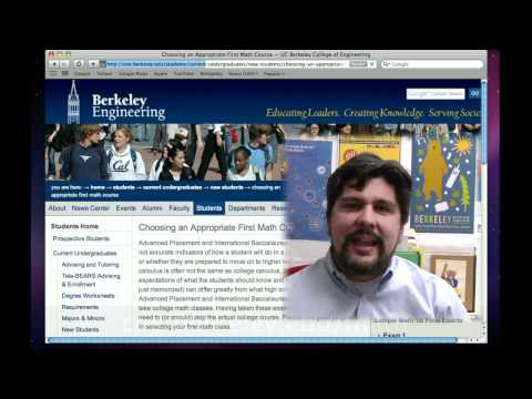 ESS Presents: How to Pick Your First Math Course
