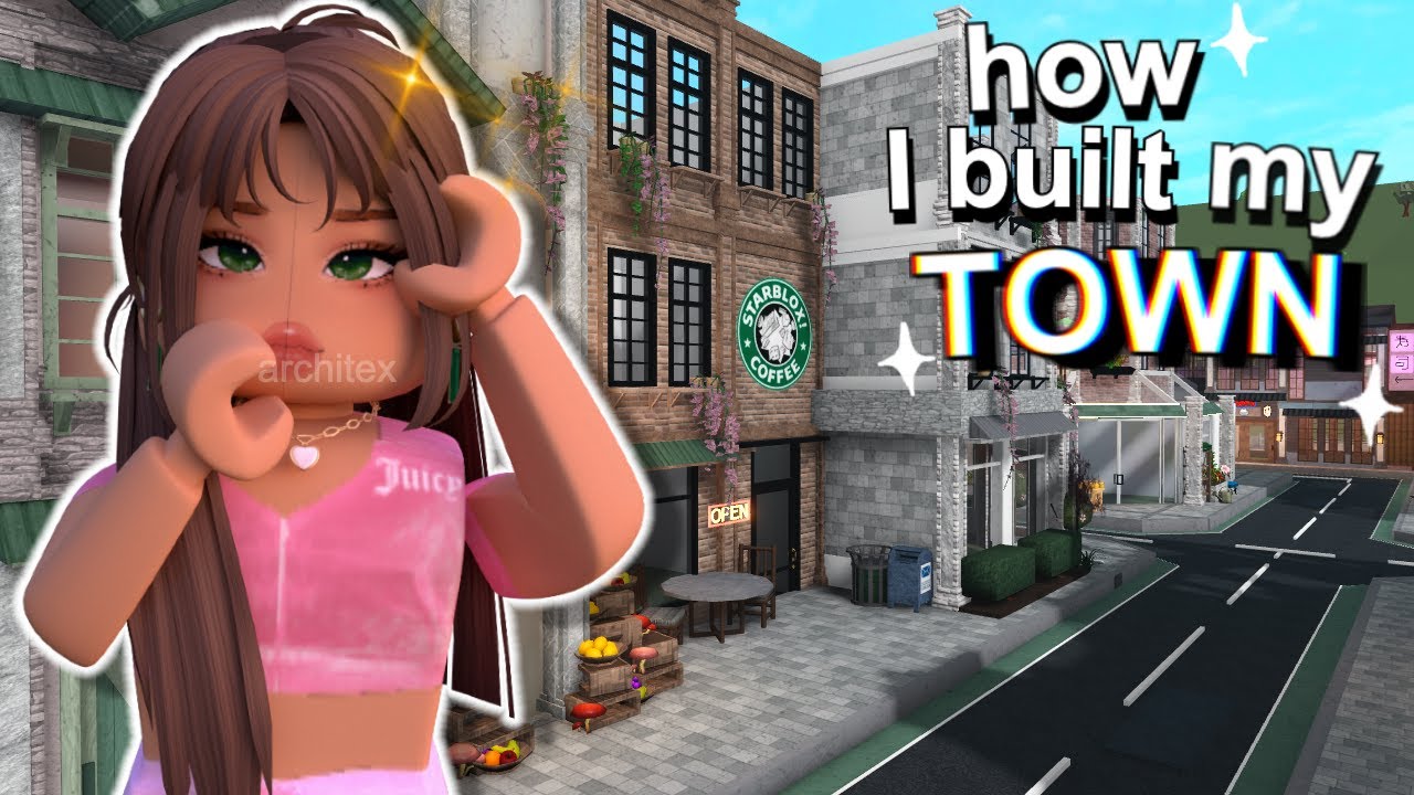 HOW I BUILT MY BLOXBURG TOWN!! *LAYOUT, TEXTURES, COLOURS & TUTORIAL*
