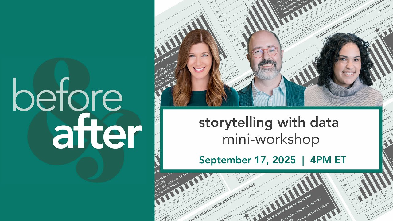 before & after: storytelling with data mini-workshop