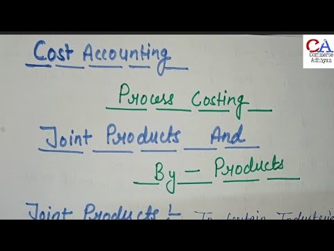 Joint Products And By Products In Cost Accounting | Process Costing In Cost Accounting