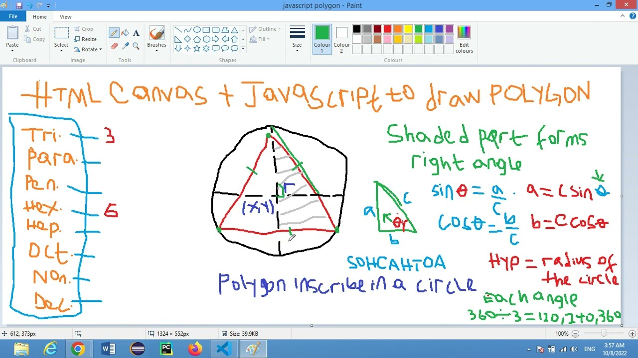 How to draw Polygon   HTML canvas & JavaScript