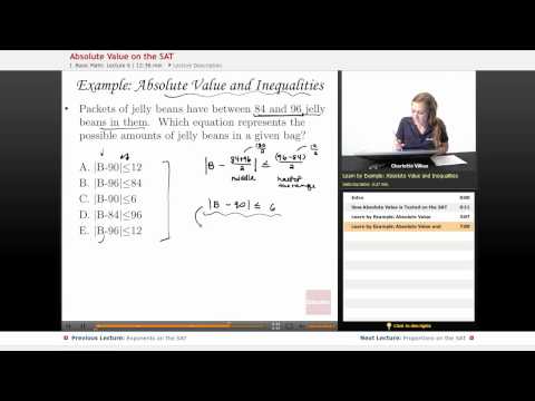 SAT Math: Absolute Value