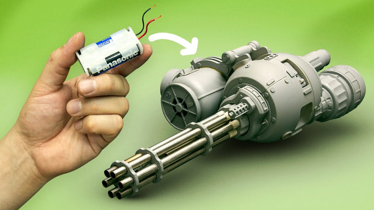 Making my first Motorized model - Gatling Gun Project
