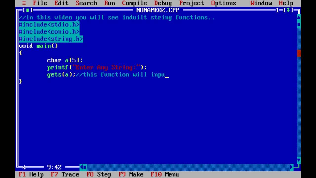String IO (Input/Output)